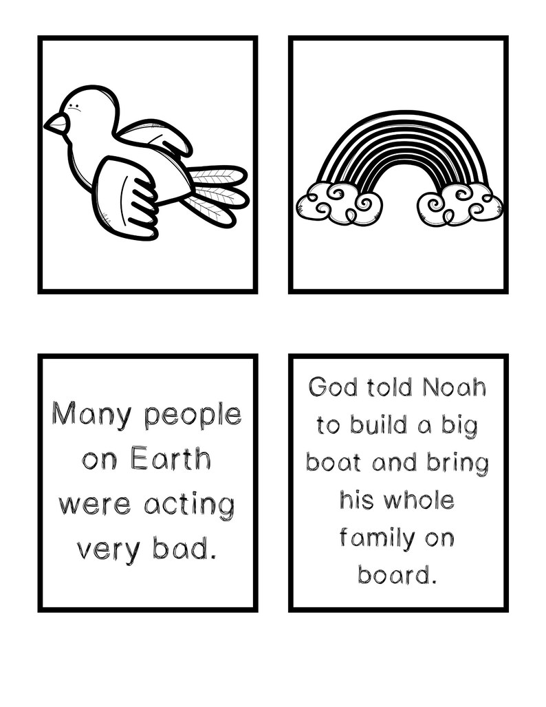 Noah's Ark Preschool Bible Lessons Sunday School Craft - Etsy