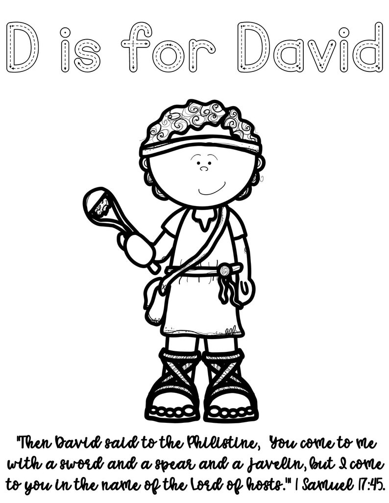Bible Coloring Pages for Kids, Christian Coloring Book, Sunday School ...