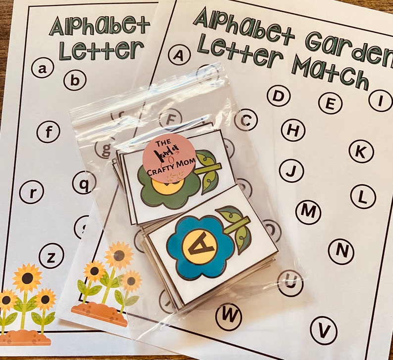 Preschool Alphabet Printable, ABC Matching Game, Kindergarten Readiness ...