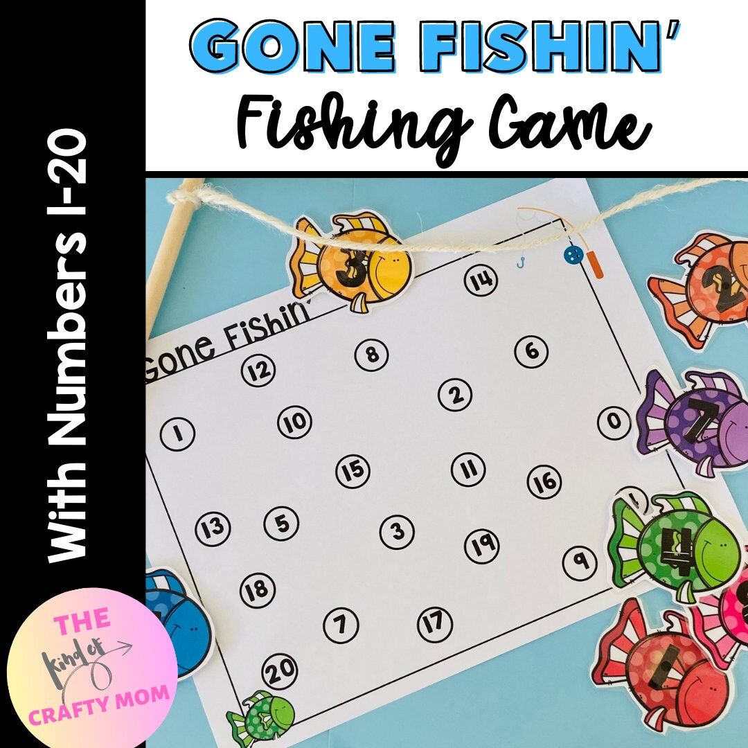 Preschool Counting Activities, Fishing Game, Kindergarten Math ...