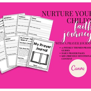 Kids Prayer Journal Printable, Prayer Notebook for Kids, Printable ...