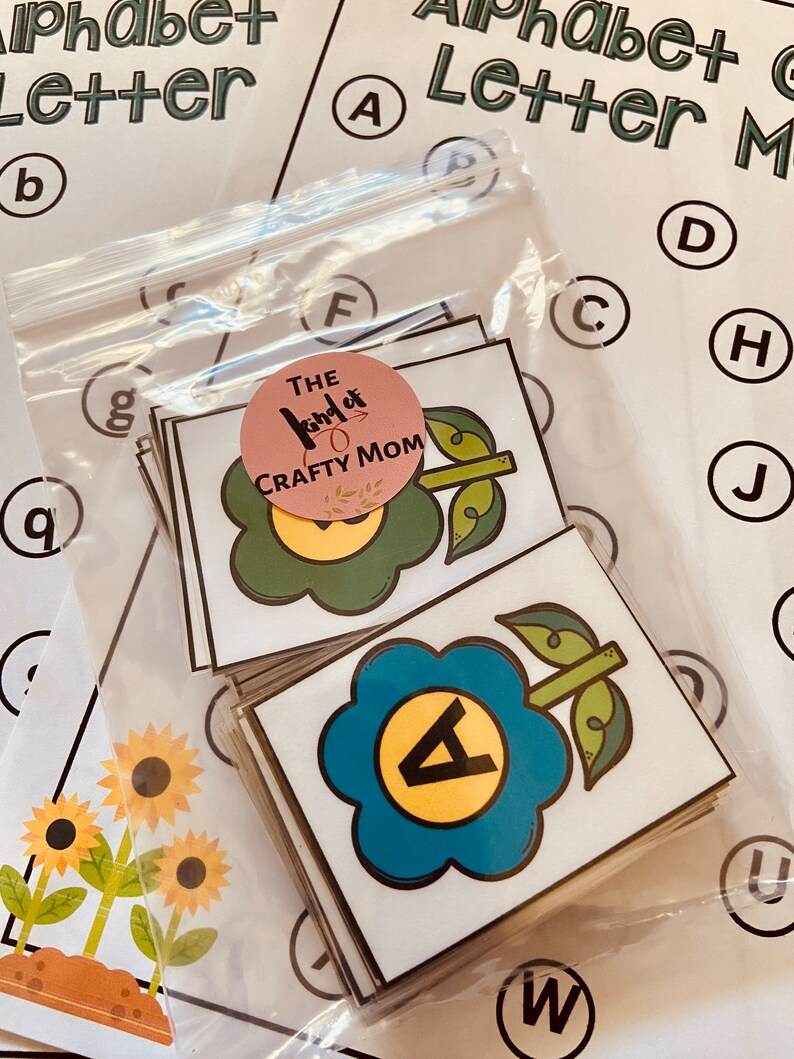 Preschool Alphabet Printable, ABC Matching Game, Kindergarten Readiness ...