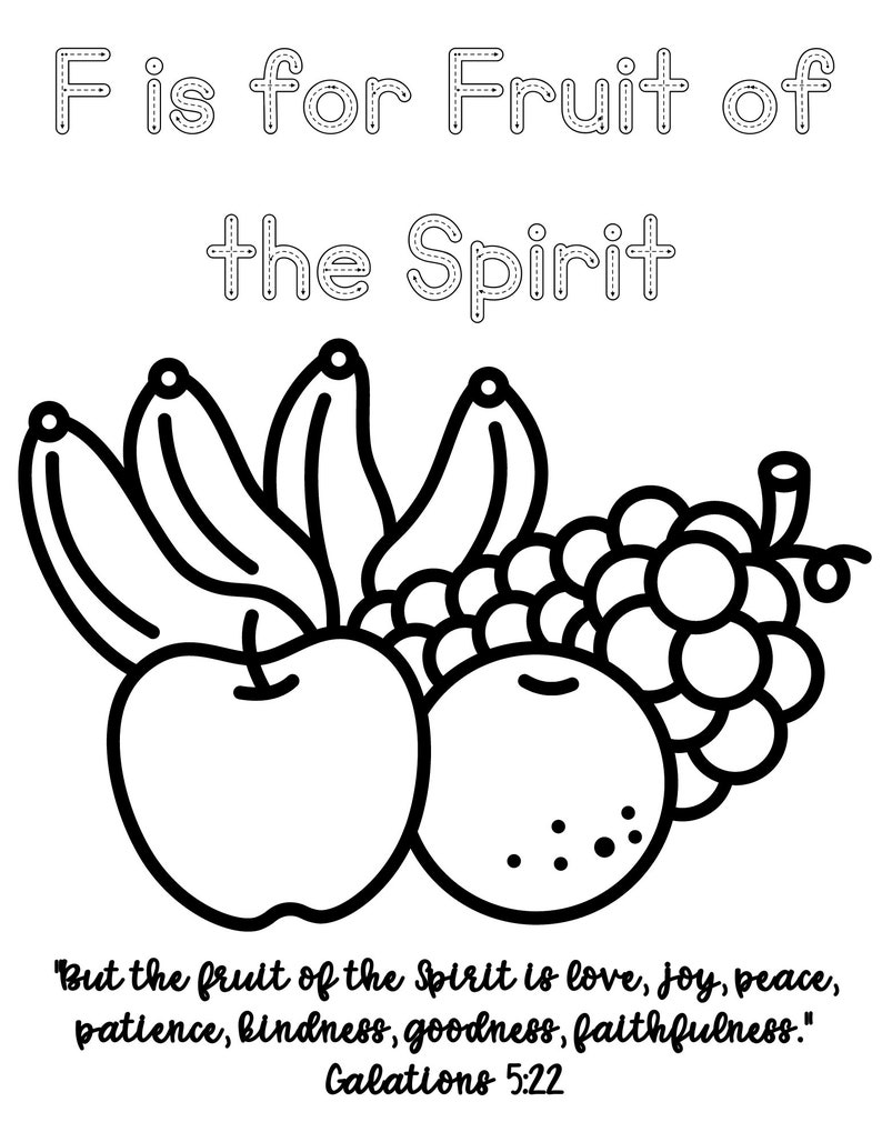 Bible Coloring Pages for Kids, Christian Coloring Book, Sunday School ...