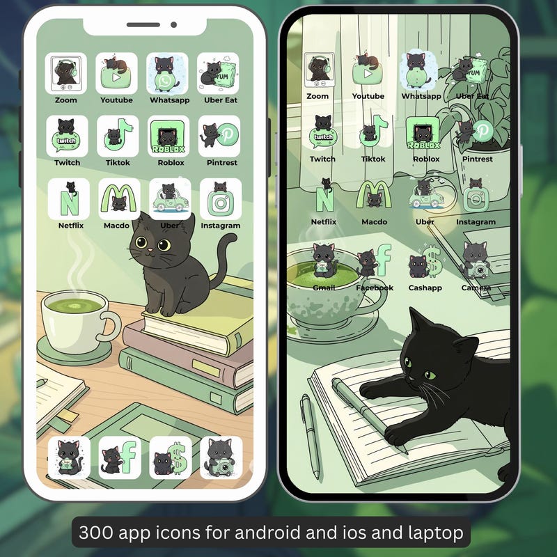 Matcha Wallpaper - Etsy