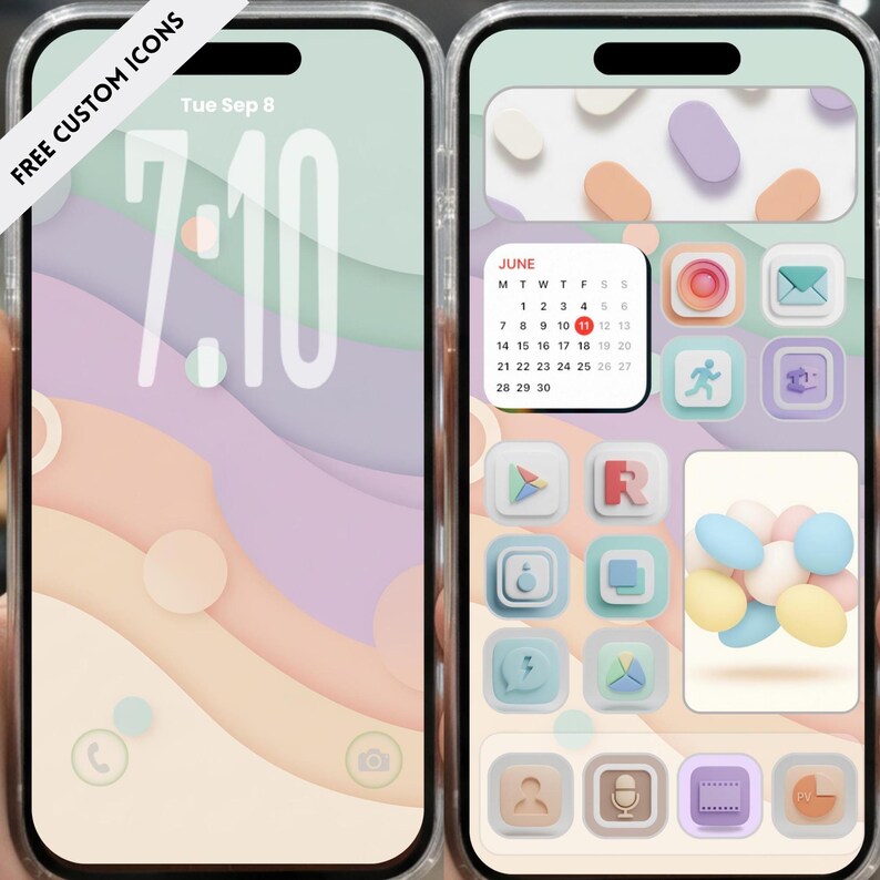 Minimal Matte App Icons & Widgets and Wallpapers Pack – Ios Android ...