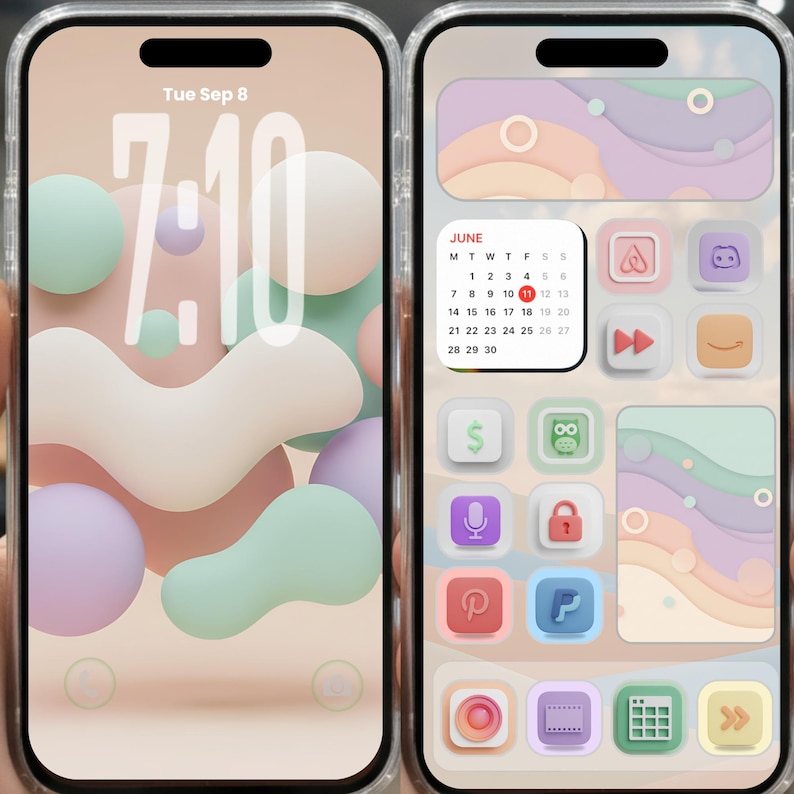 Minimal Matte App Icons & Widgets and Wallpapers Pack – Ios Android ...