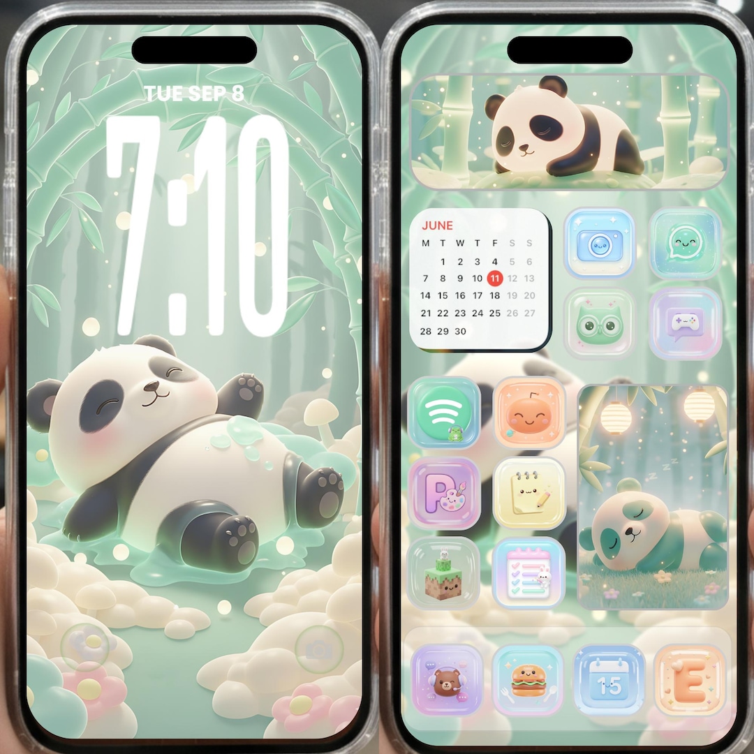 3D Kawaii Jelly Glass App Icons & Widgets and Wallpapers Pack, Ios ...