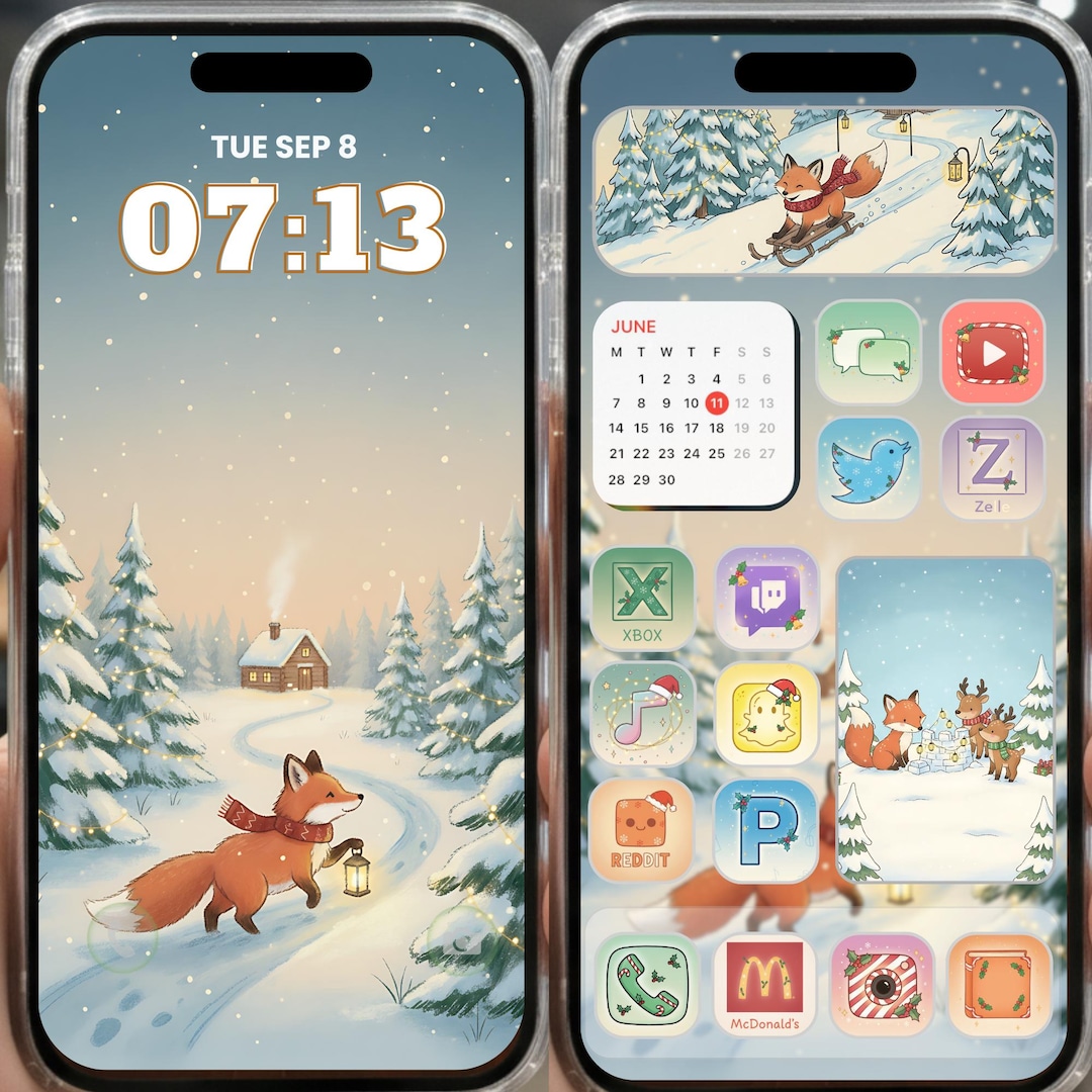 Winter App Icons & Widgets and Wallpapers Pack, Winter Aesthetic Icons ...