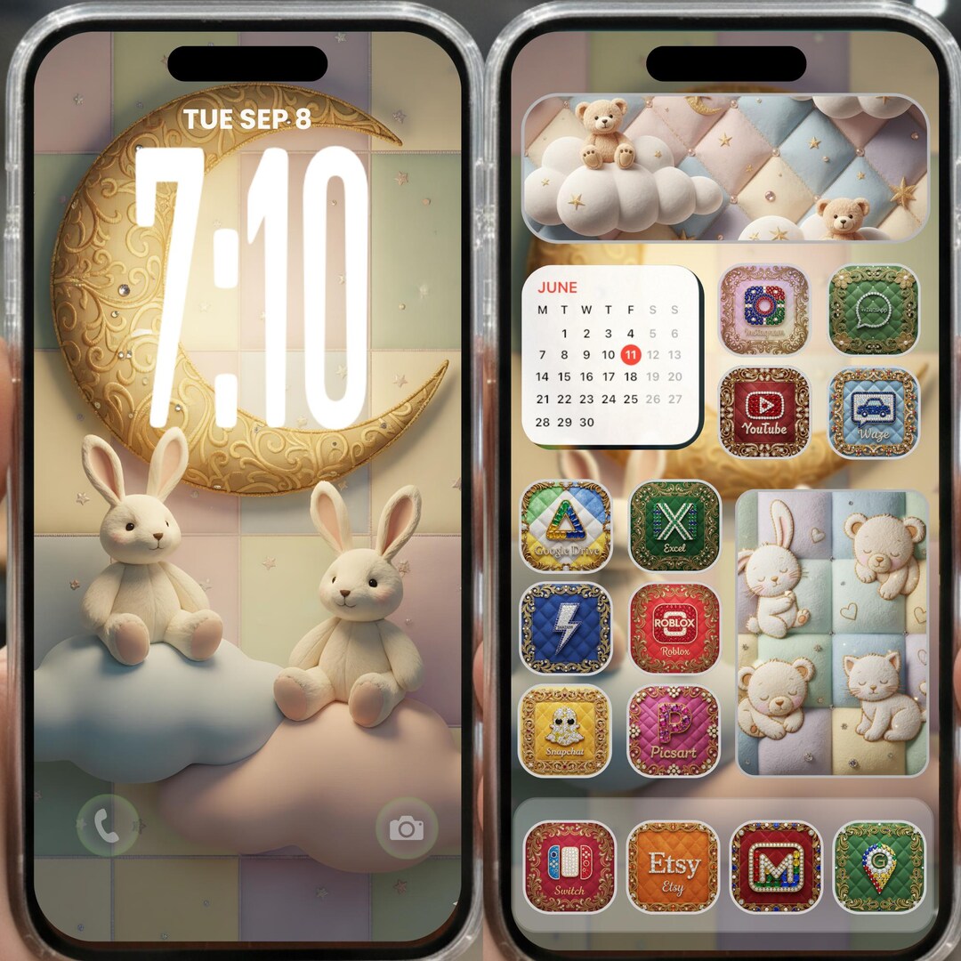 Embroidered Jewel App Icons IOS & Widgets and Wallpapers, Desktop ...