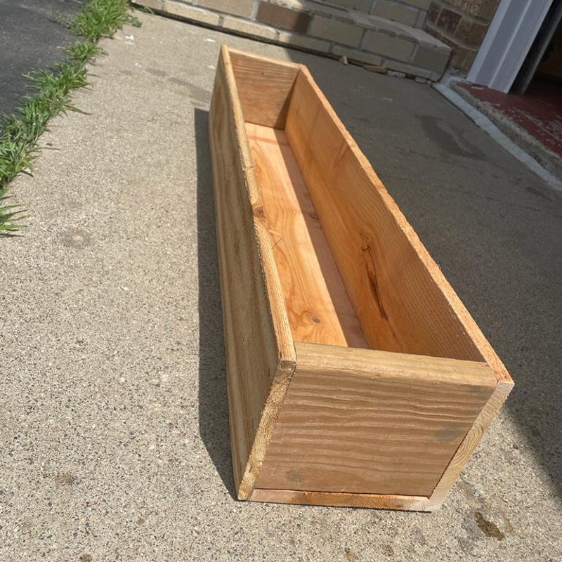 Wood Planter Box - Etsy