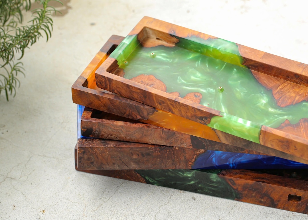 Custom Wood and Resin Keyboard Case Wooden Mechanical Keyboard Case ...