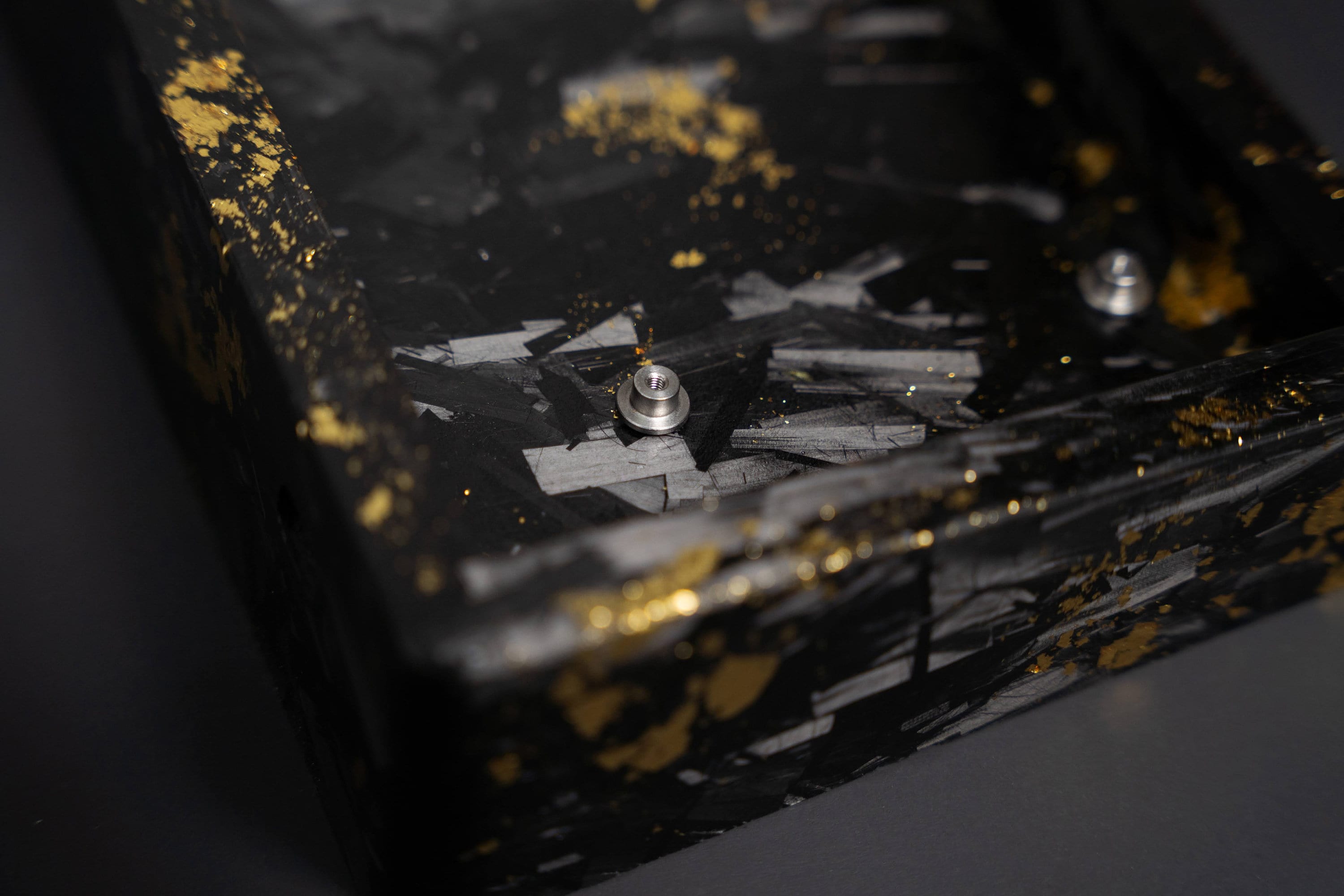 Carbon Fiber Gold Keyboard Case , Full Carbon Keyboard Case, Keyboard ...