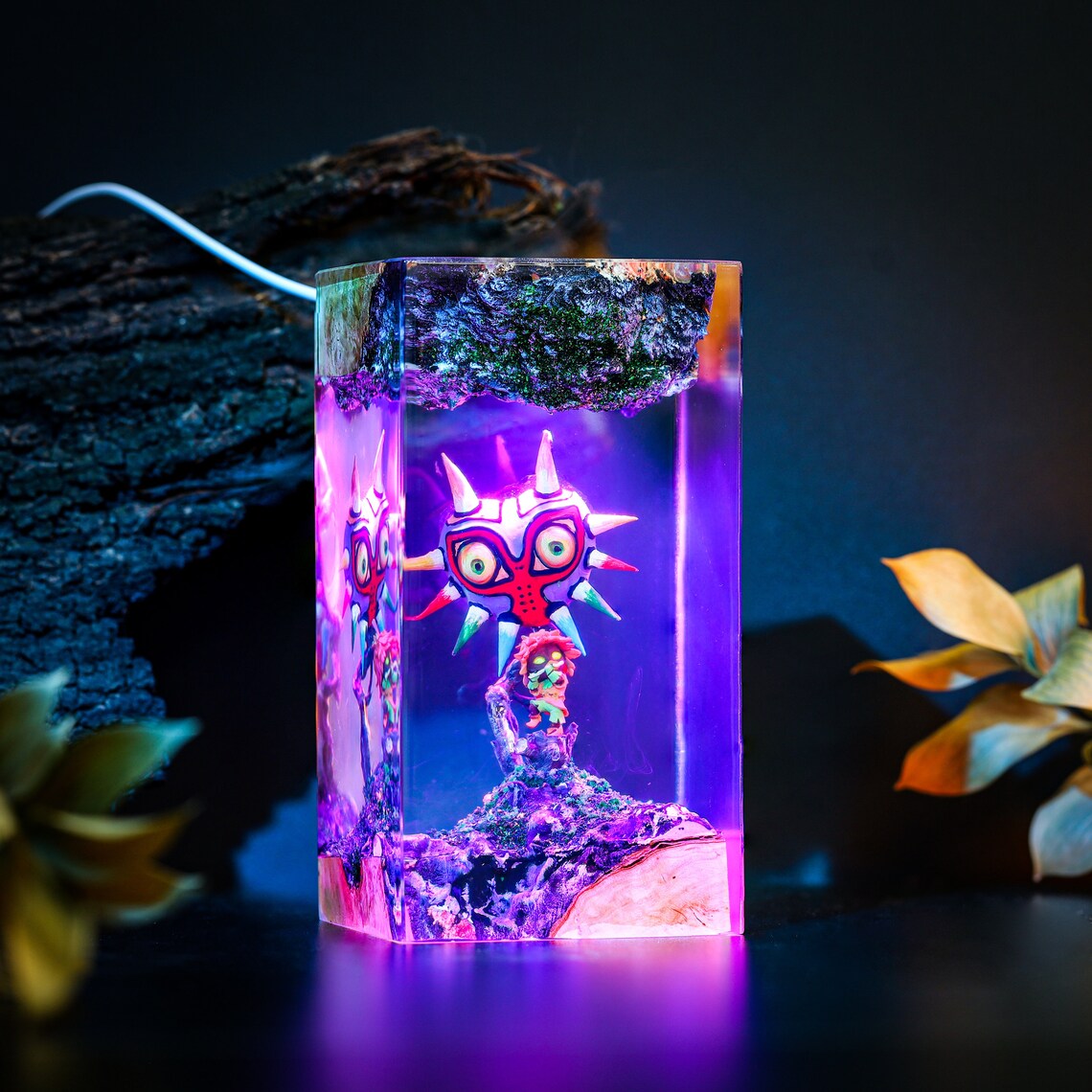 Majora Mask Night Lamp, Zelda Night Light, Master Sword Zelda Figure ...