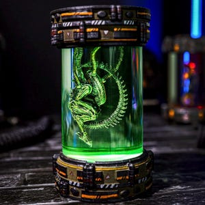 Alien Epoxy Lamp Space Monster Resin Lamp Galaxy Terrarium Personalized ...