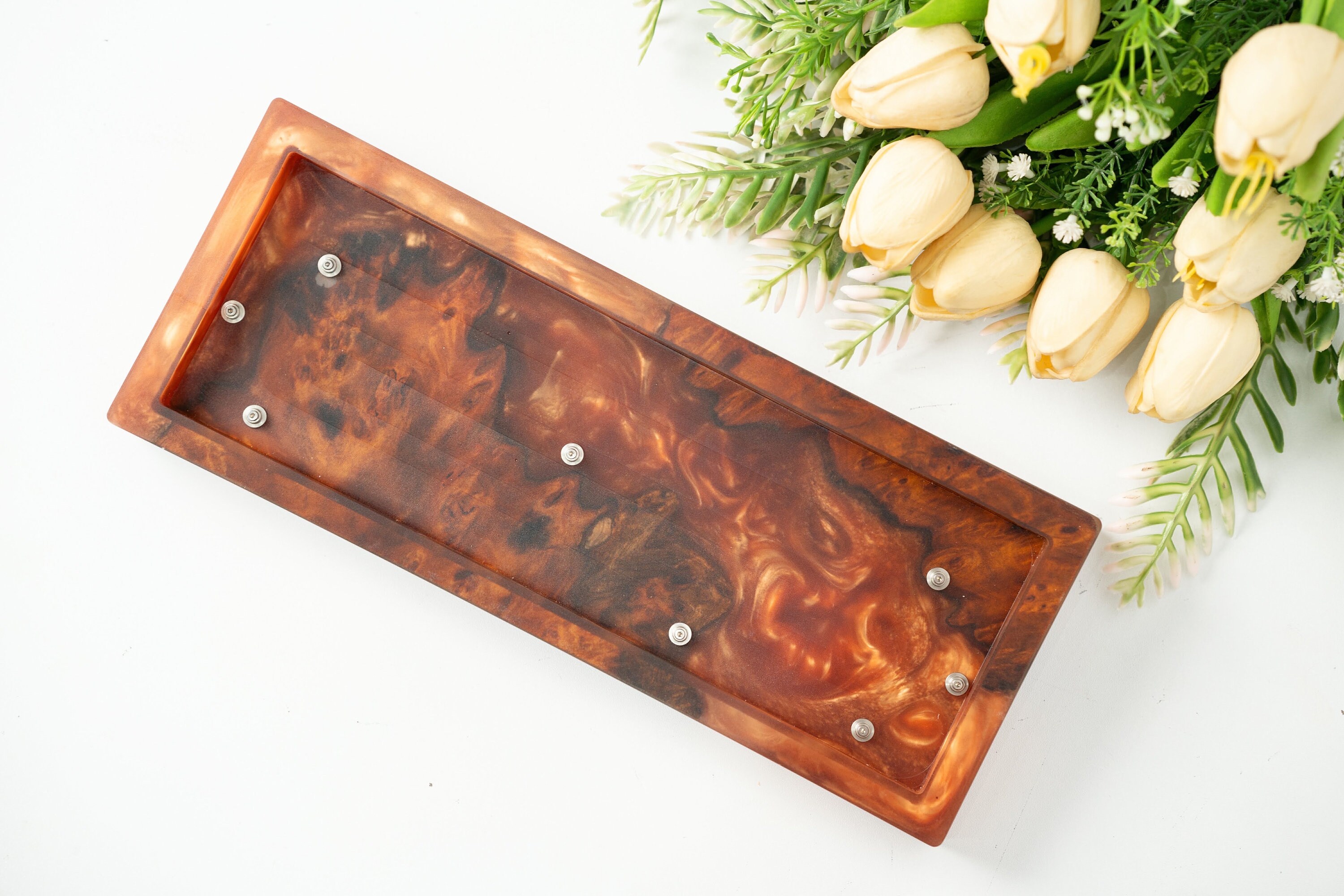 Custom Color Resin Keyboard Case Keyboard Case 60 Custom Keyboard Case Wooden Case 65 Etsy