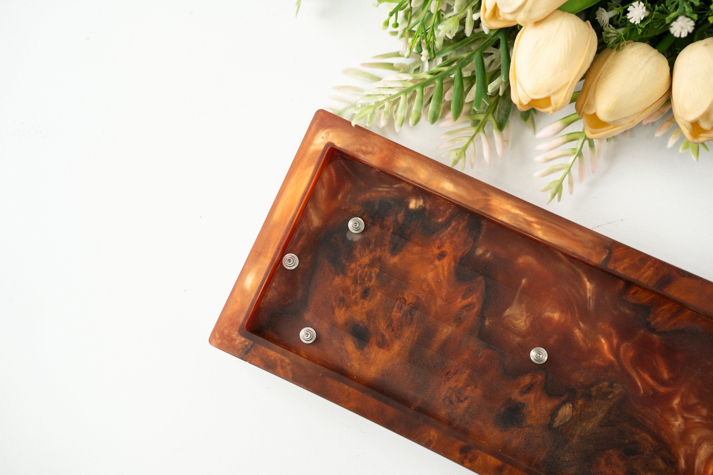 Custom Color Resin Keyboard Case Keyboard Case 60 Custom Keyboard Case Wooden Case 65 Etsy