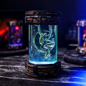Alien Epoxy Lamp Space Monster Resin Lamp Galaxy Terrarium Personalized ...