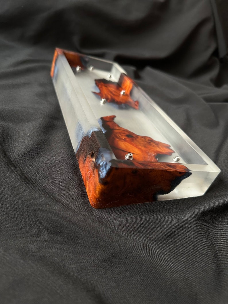 Amboyna Burl Keyboard Case Resin Keyboard Case Keyboard - Etsy