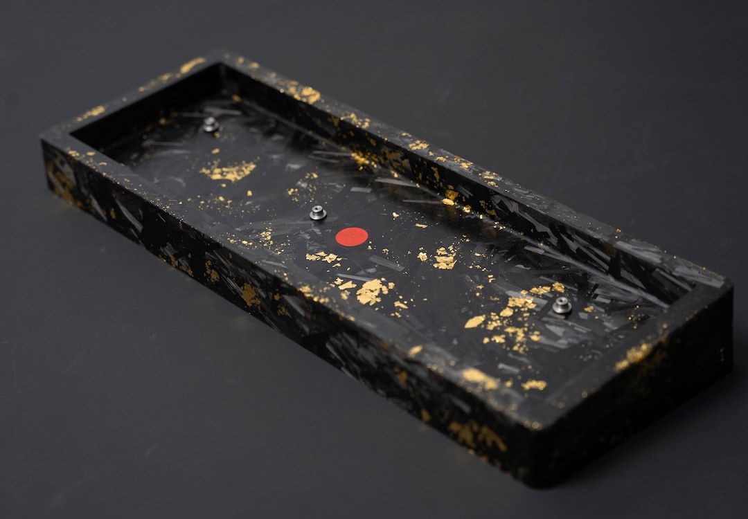 Carbon Fiber Gold Keyboard Case , Full Carbon Keyboard Case, Keyboard ...