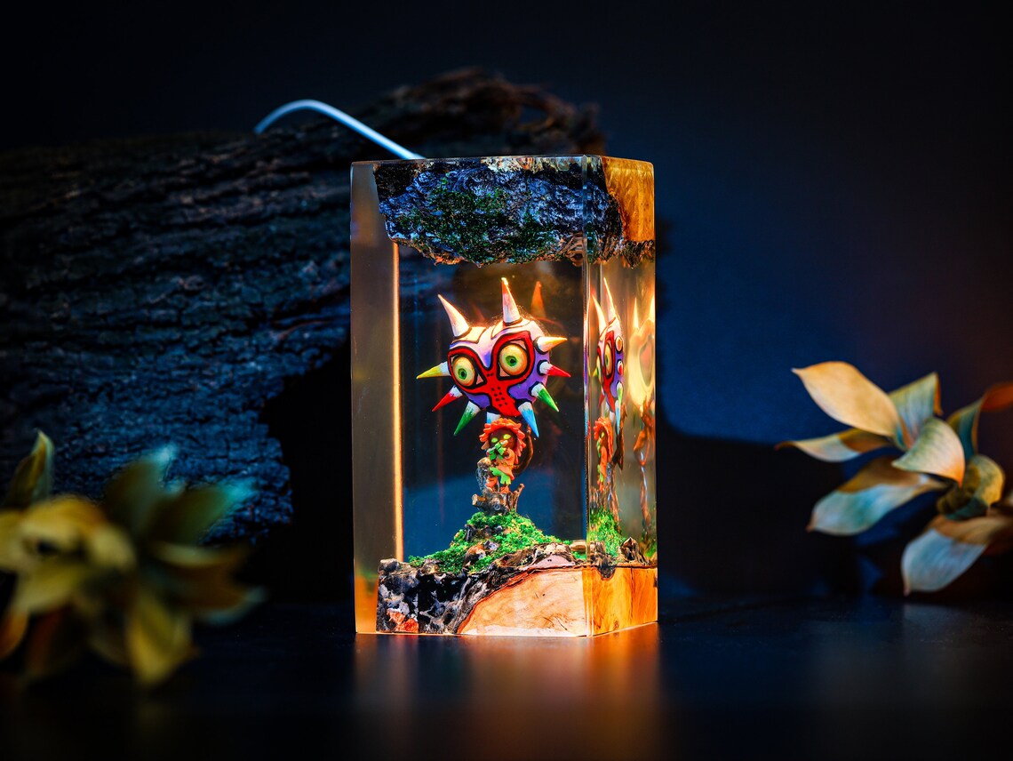 Majora Mask Night Lamp, Zelda Night Light, Master Sword Zelda Figure ...