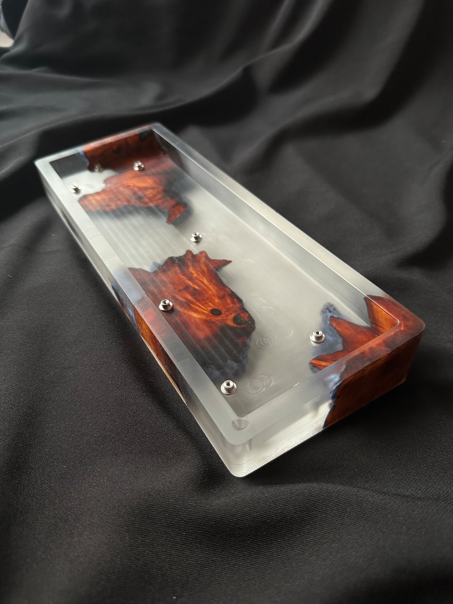 Amboyna Burl Keyboard Case Resin Keyboard Case Keyboard - Etsy