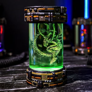 Alien Epoxy Lamp Space Monster Resin Lamp Galaxy Terrarium Personalized ...