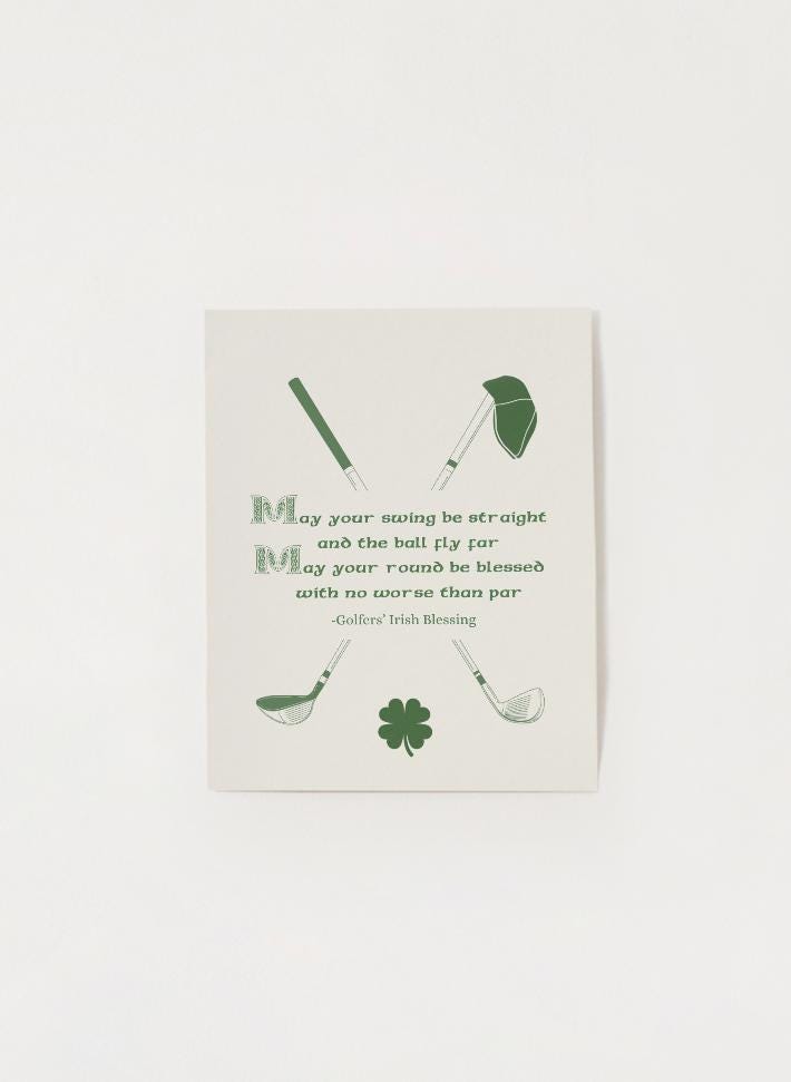 Golfers' Irish Blessing in Green - Digital Download - Etsy