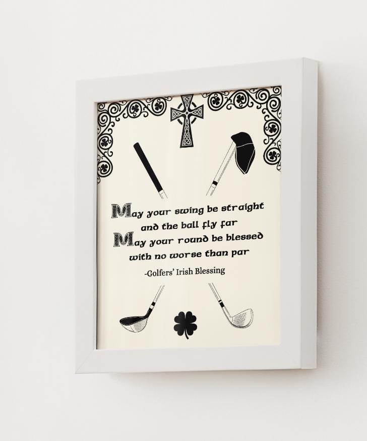Golfers' Irish Blessing - Digital Download - Etsy
