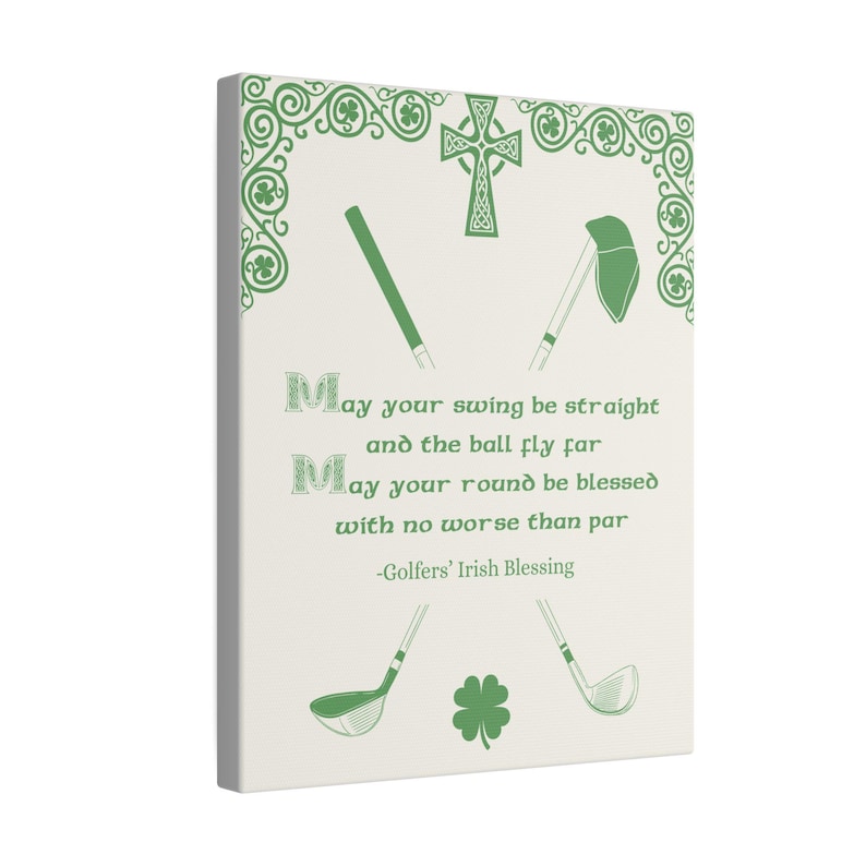 Irish Blessing Golf Canvas Print - Etsy