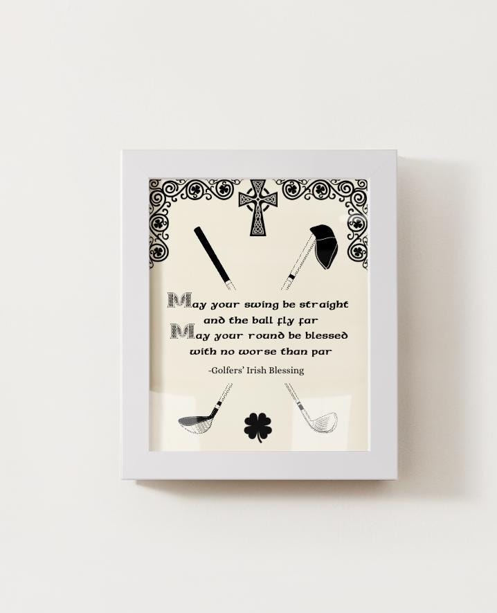 Golfers' Irish Blessing - Digital Download - Etsy