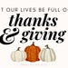 Thanksgiving Poster / Thanks & Giving - Etsy