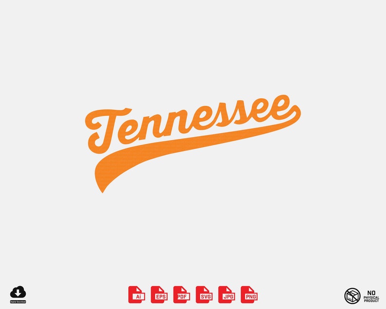 Tennessee Script Vector ai Eps SVG PDF and Image jpg - Etsy