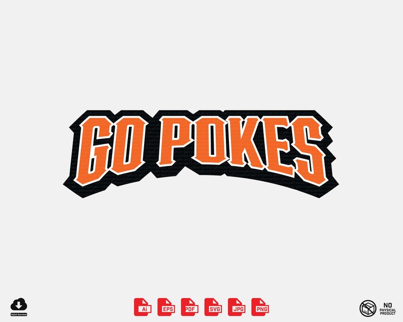 Go Pokes Vector ai, Eps, SVG, PDF and Image jpg, Png - Etsy