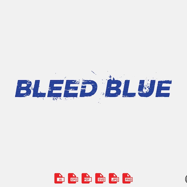 Bleed Blue - Etsy