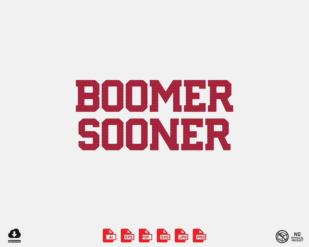 Boomer Sooner Vector ai, Eps, SVG, PDF and Image jpg, Png - Etsy