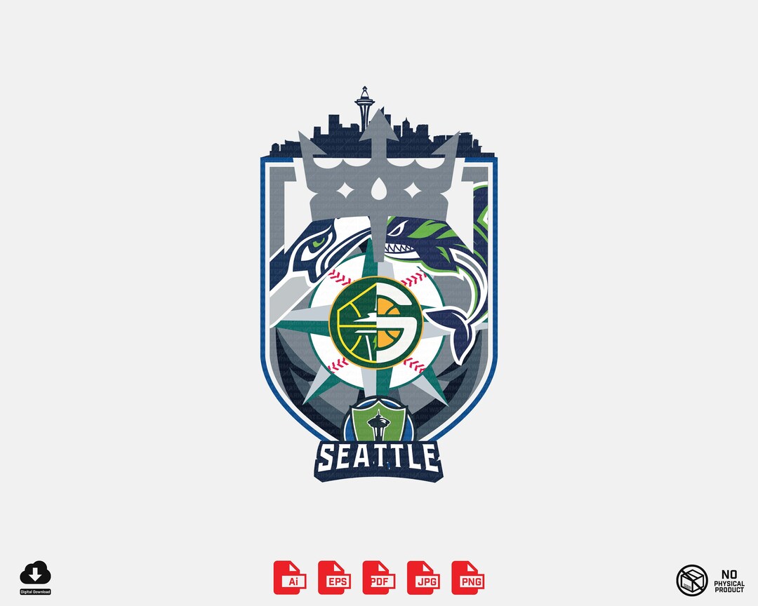 Seattle Sports Team Vector ai Eps PDF and Image jpg Png - Etsy