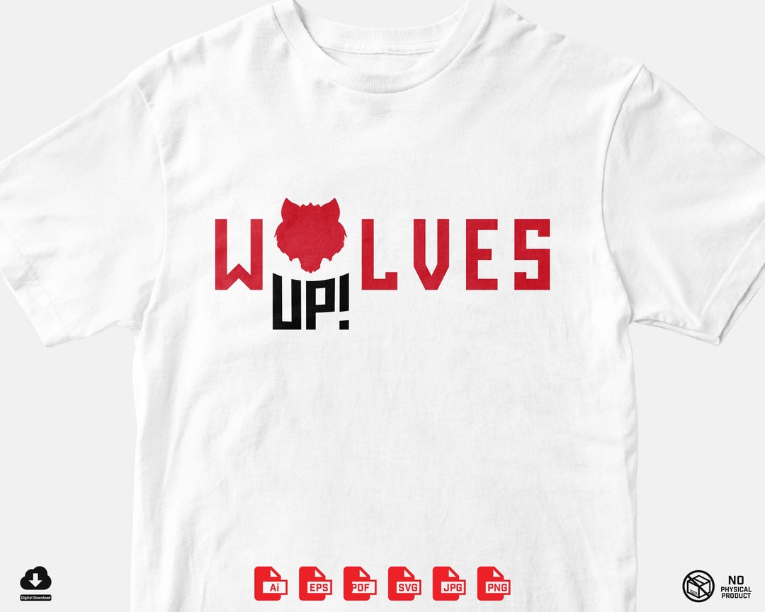 Wolves Up Vector ai Eps SVG PDF and Image jpg Png - Etsy