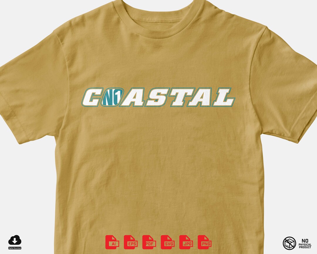 Coastal is Number One Vector ai Eps SVG PDF and Image - Etsy