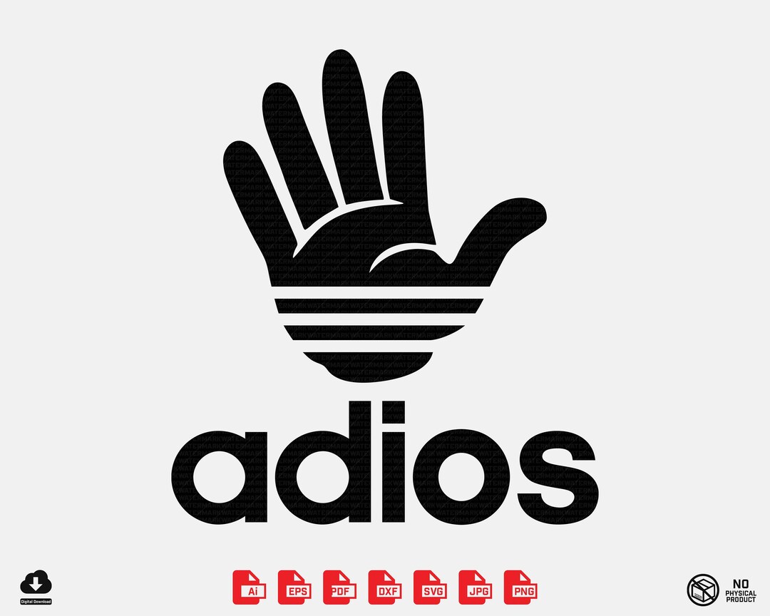 Adios Vector ai, Eps, SVG, PDF, DXF and Image jpg, Png - Etsy