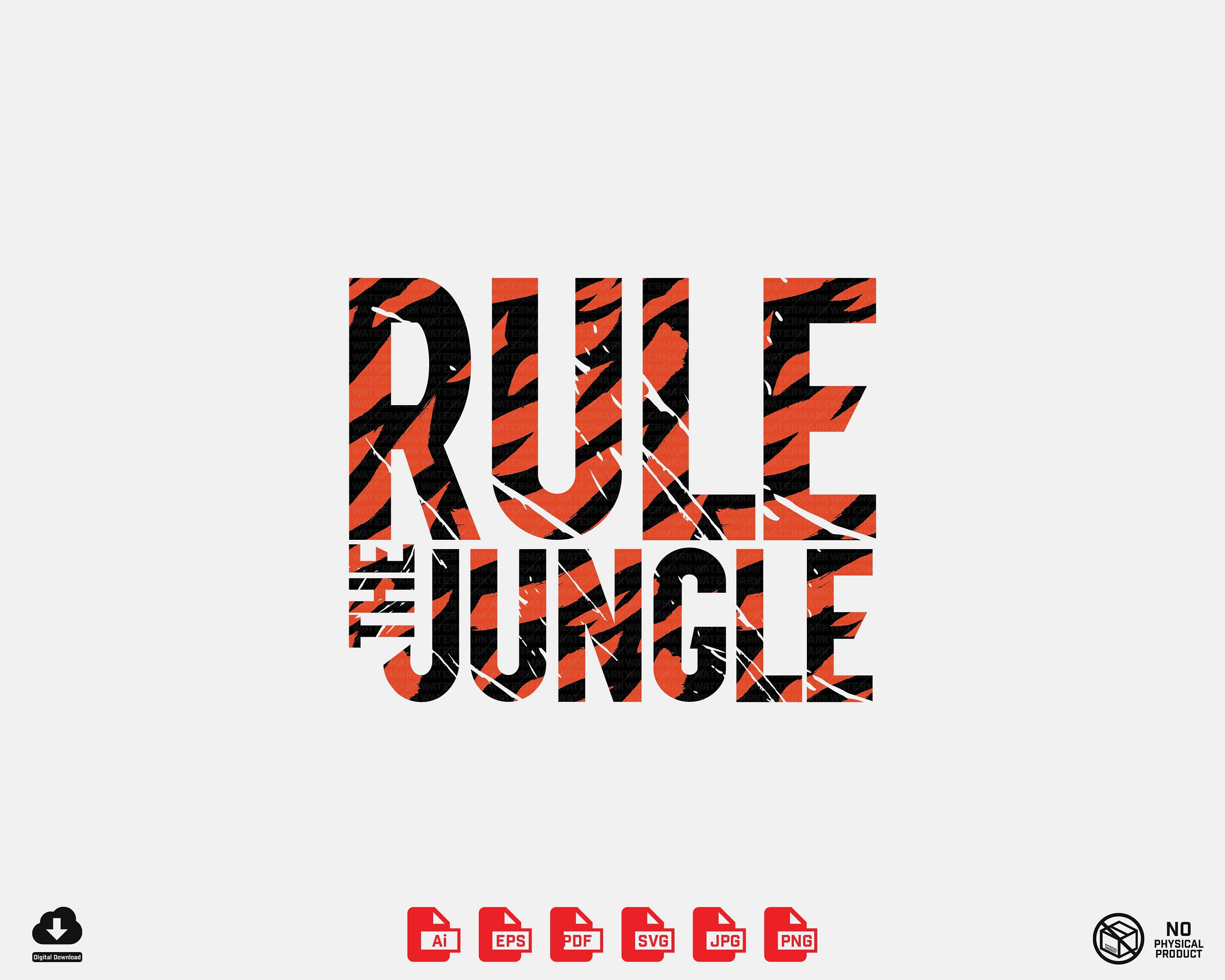 Rule the Jungle Vector ai, Eps, SVG, PDF and Image jpg, Png - Etsy