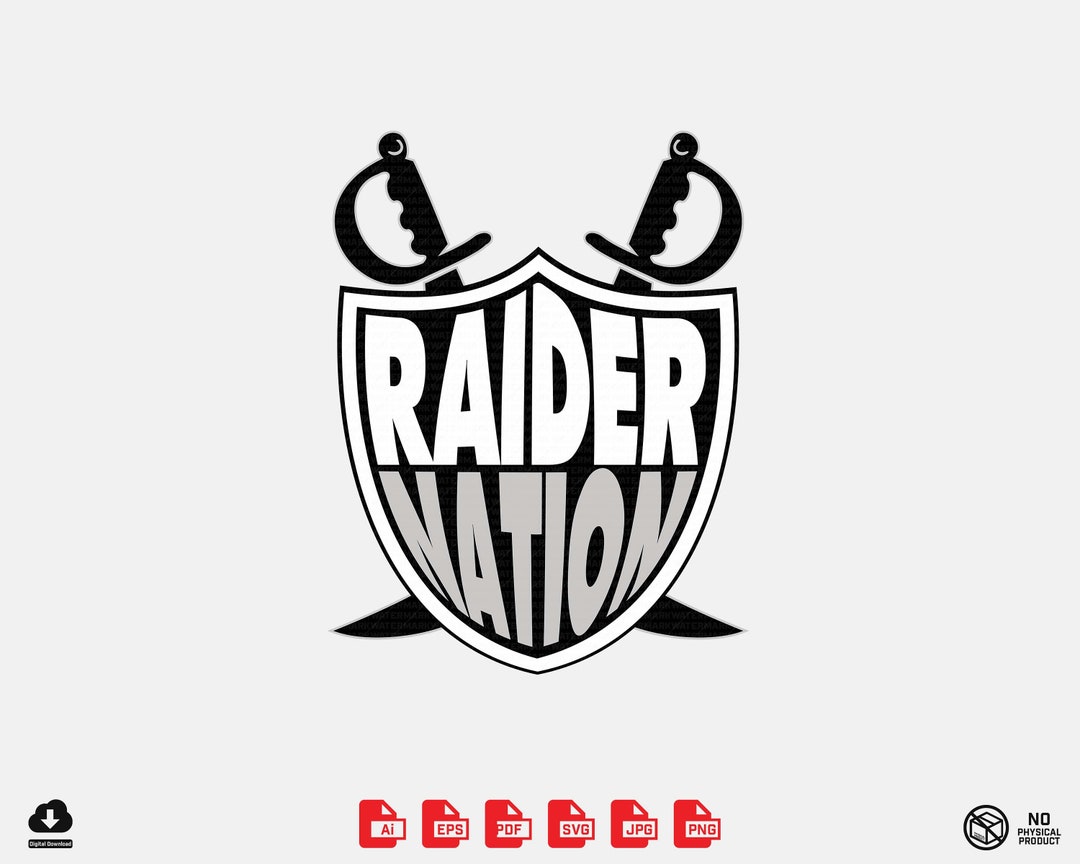 Raider Nation Vector ai, Eps, SVG, PDF, DXF and Image jpg, Png - Etsy ...