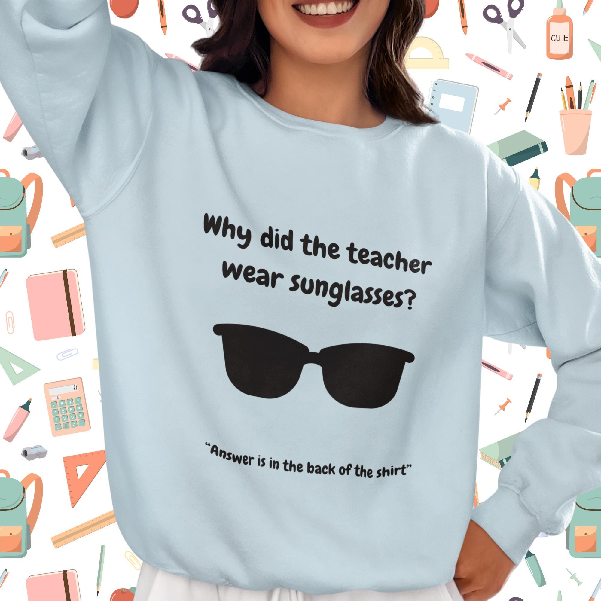 Funny Teacher Sweatshirt, "bright Students" Graphic Pullover, Unisex T ...