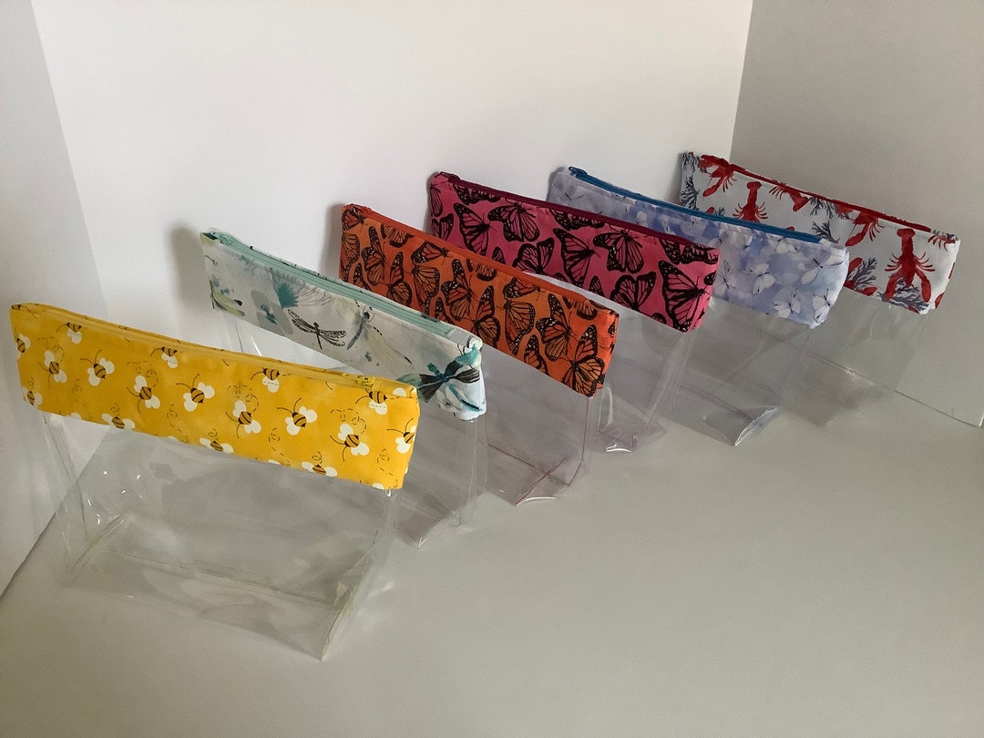 Clear Vinyl Pouch, Clear Zipper Bag, Makeup Bag, Cosmetic Bag, Travel ...