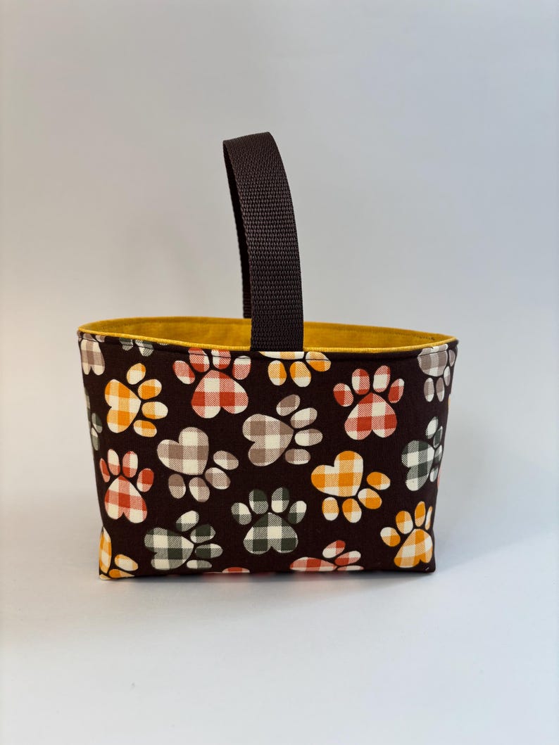 Cute Basket, Project Tote, Fabric Basket, Fabric Project Tote, Storage ...