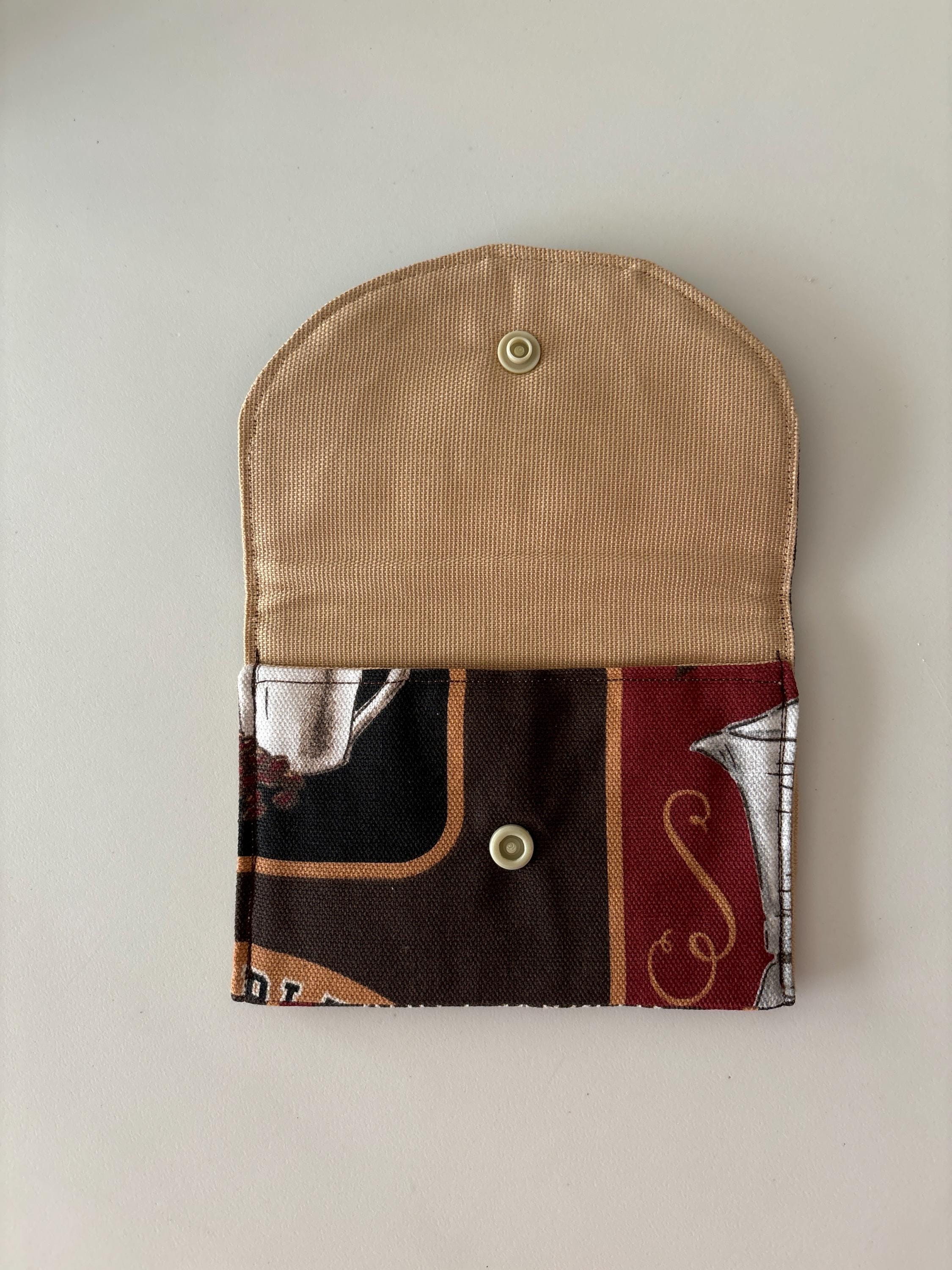 Handmade Snap Wallet: Fabric Coin Pouch, ID & Credit Card Holder - Etsy