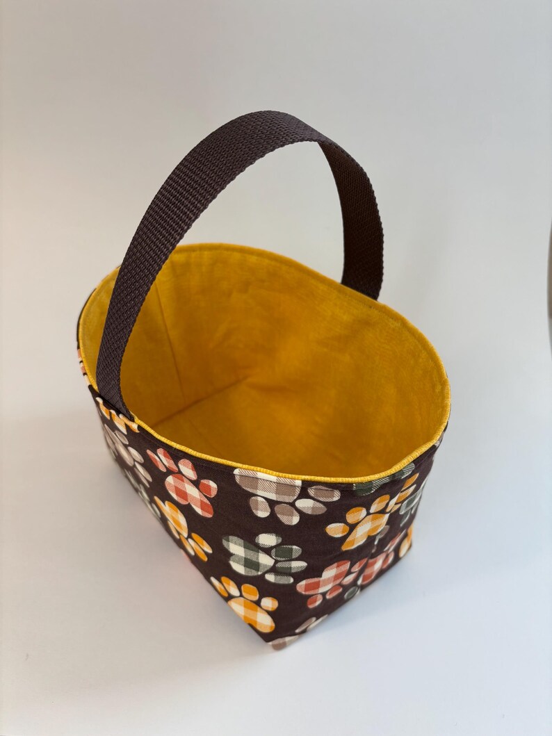 Cute Basket, Project Tote, Fabric Basket, Fabric Project Tote, Storage ...