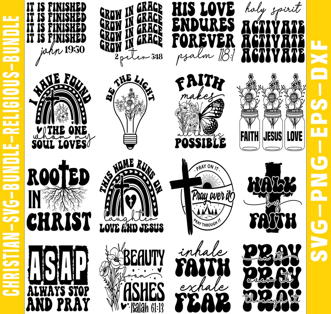 Orar por él svg Orar por él Cristo Poder en la oración - Etsy México