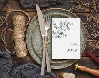 Desert Highway Printable Table Numbers 1 10 - Etsy