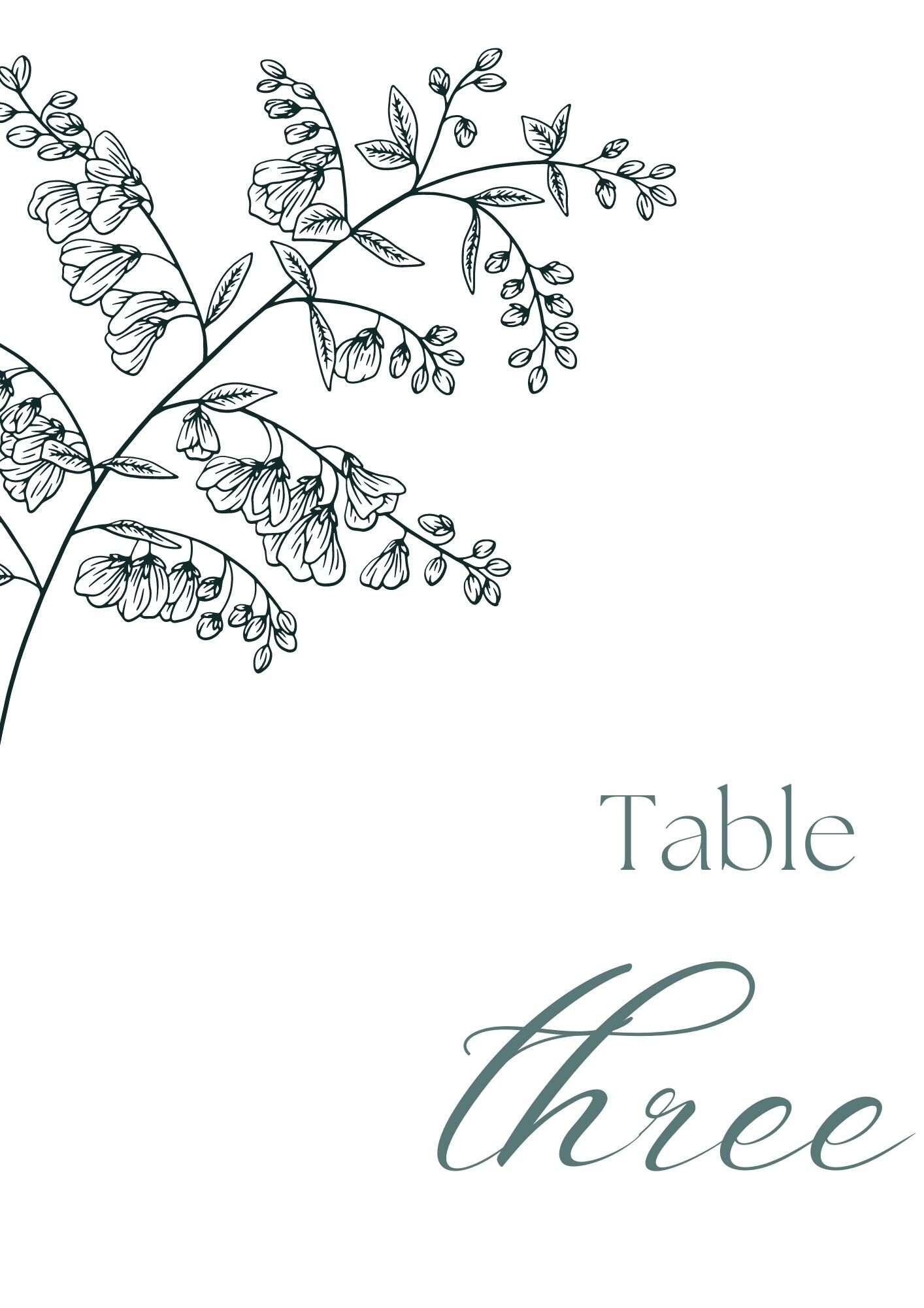 Printable Table Numbers - Etsy