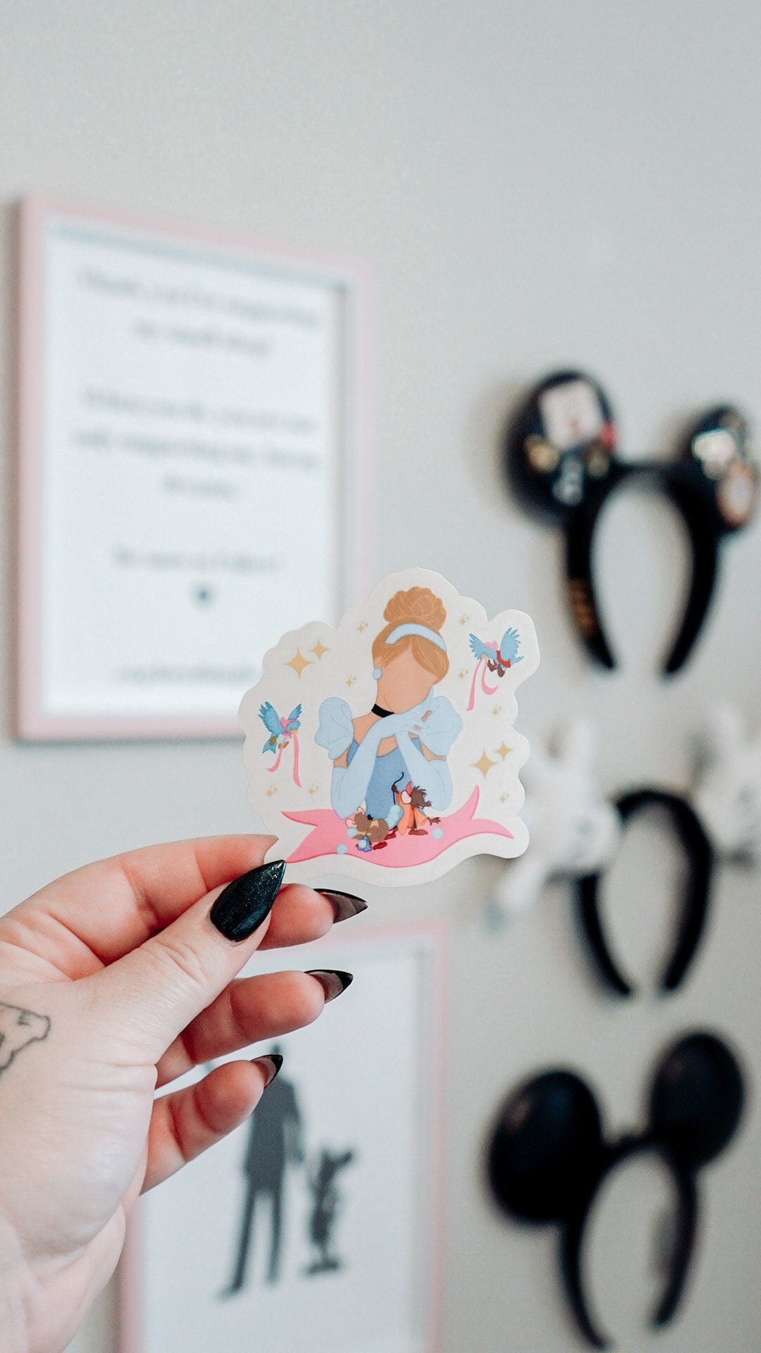 Cinderella Sticker Cinderella Princess Sticker Laptop Sticker Water ...